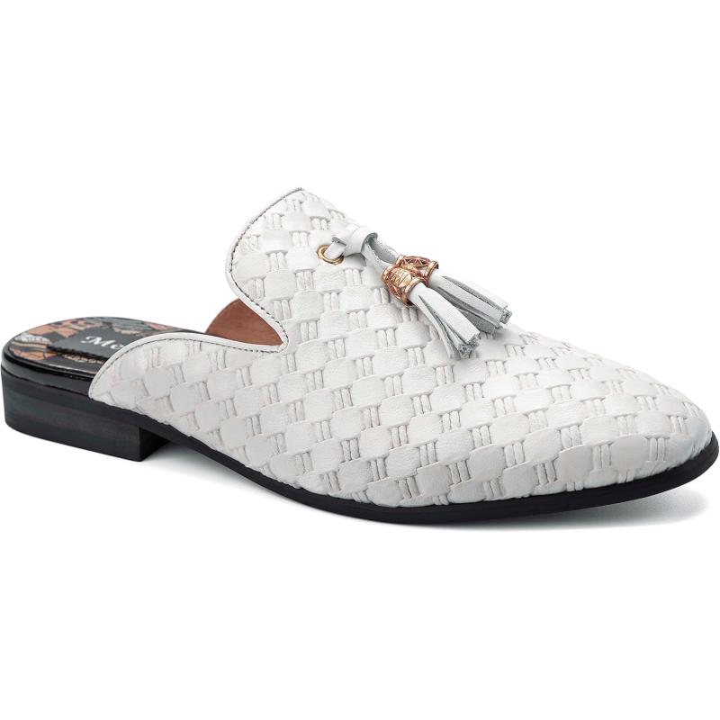 Meijiana Men Backless Loafers Fashion Open Back Loafers Backless Casual ...