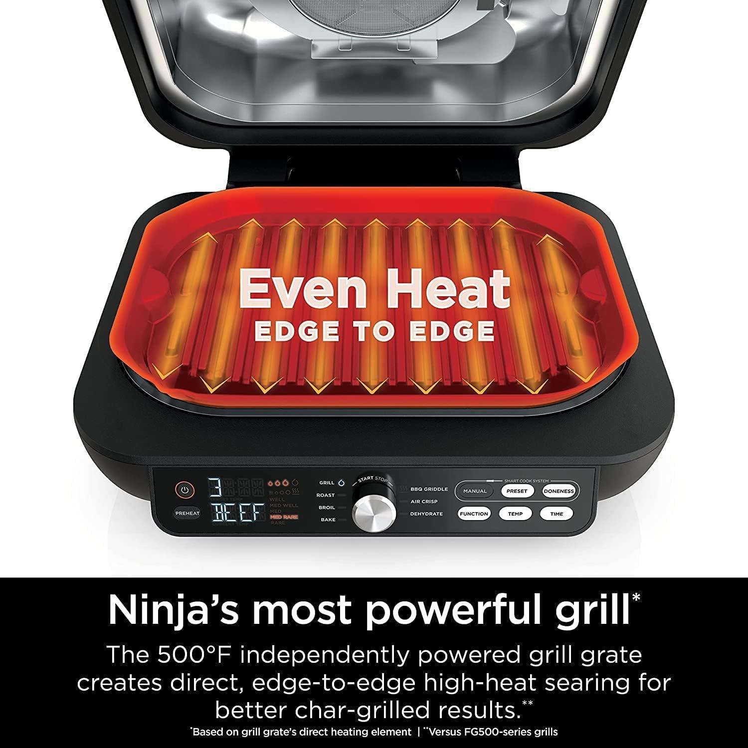 Ninja IG651 QCP Foodi Smart XL Pro 7-in-1 Indoor Grill/Griddle Combo ...