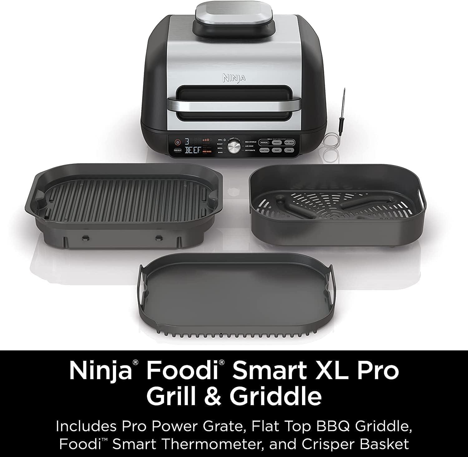 Ninja IG651 QCP Foodi Smart XL Pro 7-in-1 Indoor Grill/Griddle Combo ...