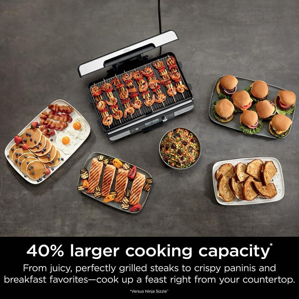 Ninja Sizzle Pro XL 20-Inch Indoor Griddle + Grill, Detachable ...