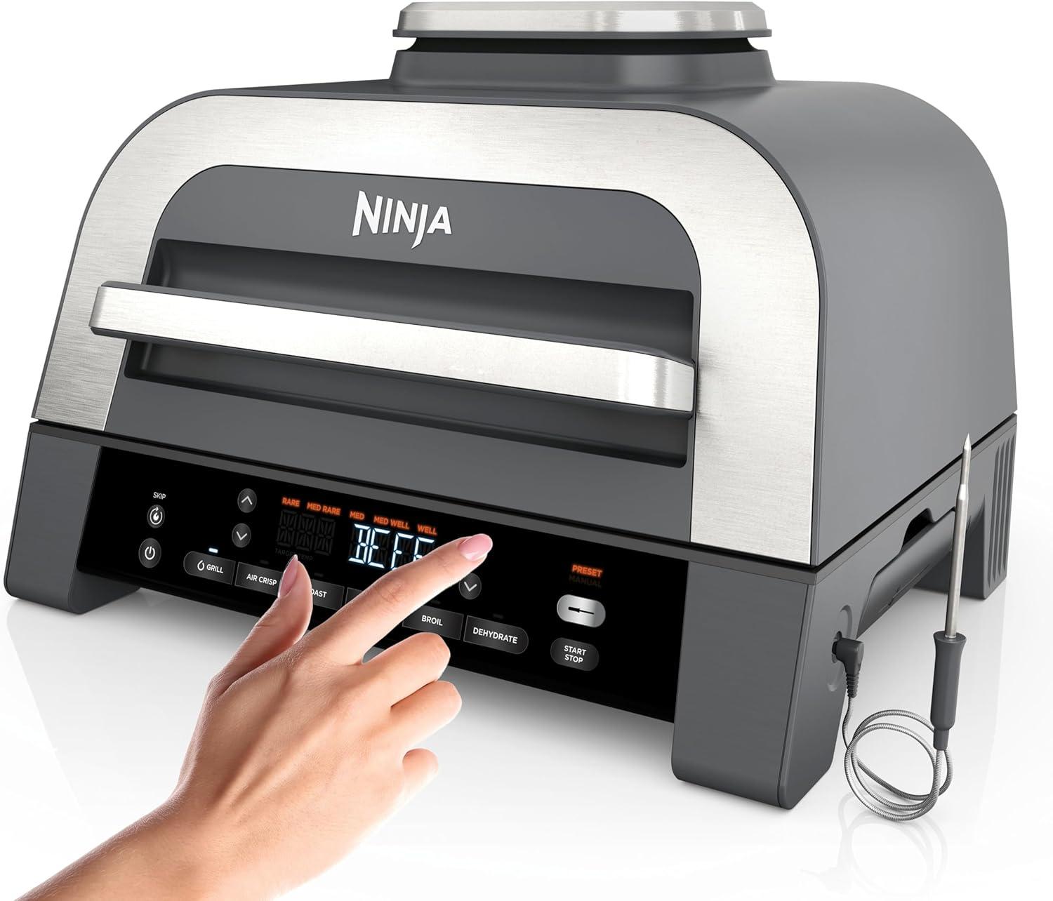 Ninja DG551 Foodi Smart XL 6-in-1 Indoor Grill with Air Fry, Roast ...