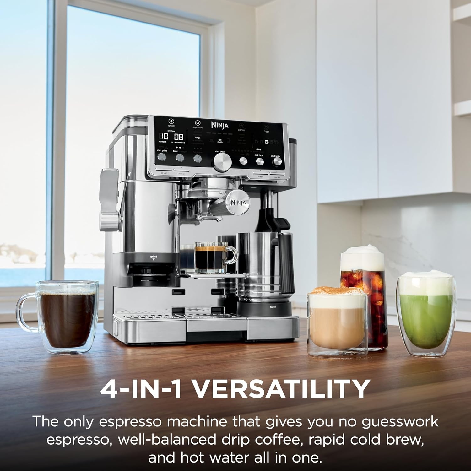 Ninja Luxe™ Café Pro designed by David Beckham, Espresso Machine, Drip ...