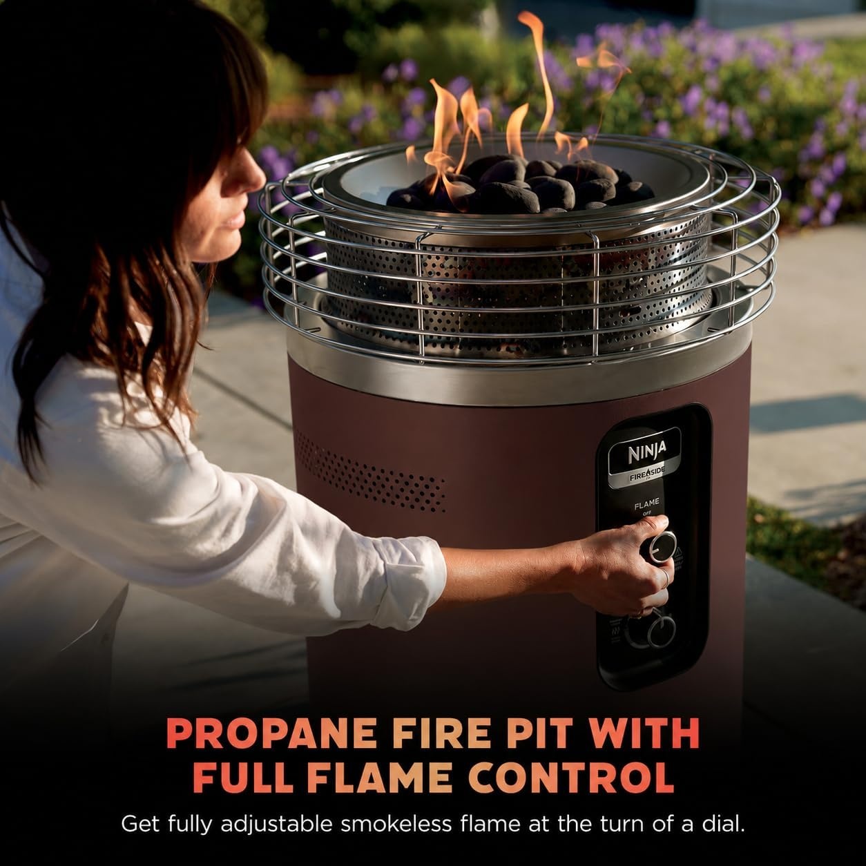 Ninja Fireside360 Outdoor Heater & Fire Pit | 3 Modes: Flame & Heat ...