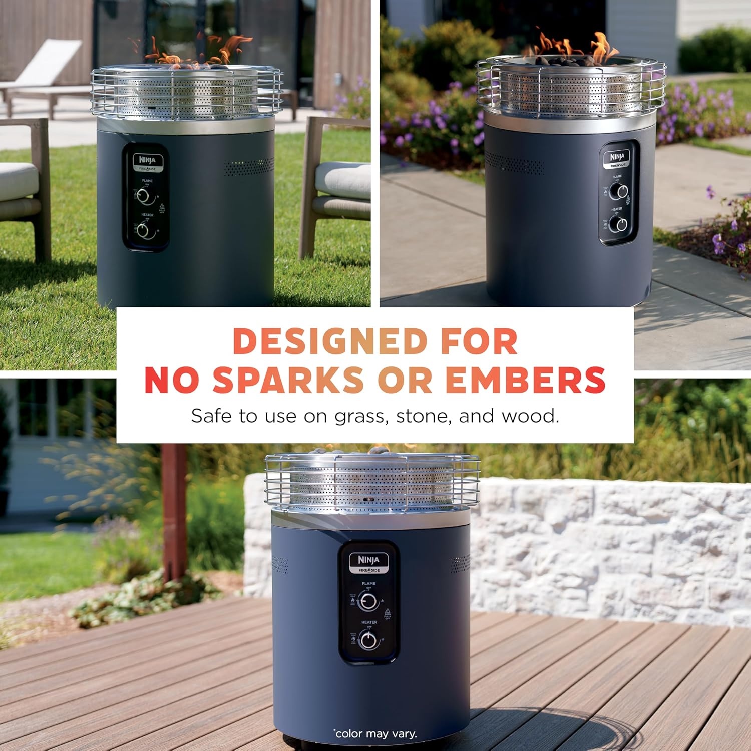 Ninja Fireside360 Outdoor Heater & Fire Pit | 3 Modes: Flame & Heat ...