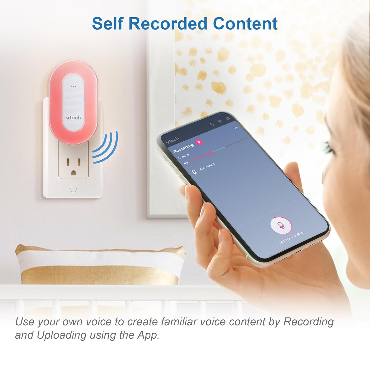 VTech BC8213 V-Hush Junior Sleep Training Soother with 40 Stories/Songs/Sounds & Record Your own ...