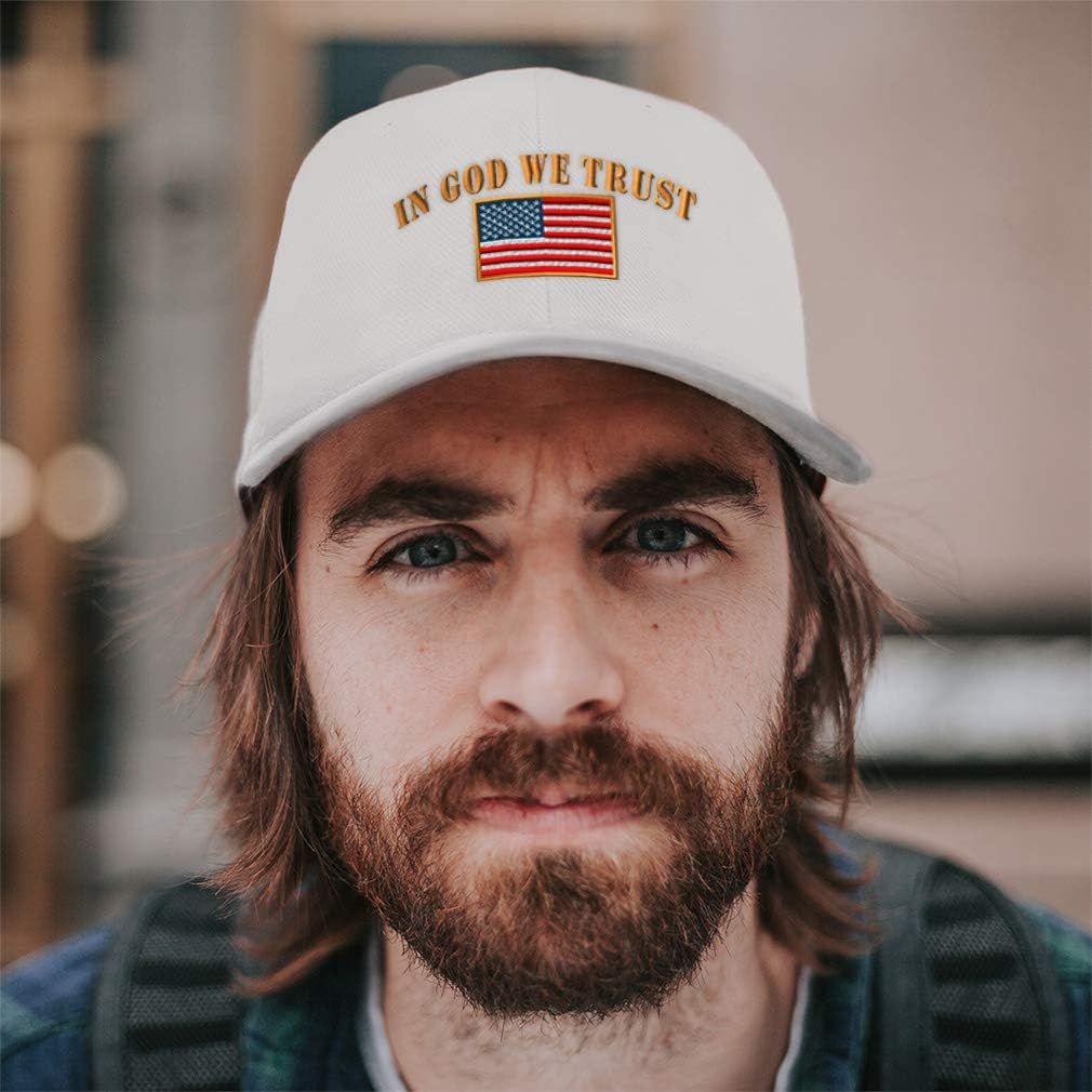 Baseball Cap in God We Trust American Flag Embroidery Countries Acrylic ...